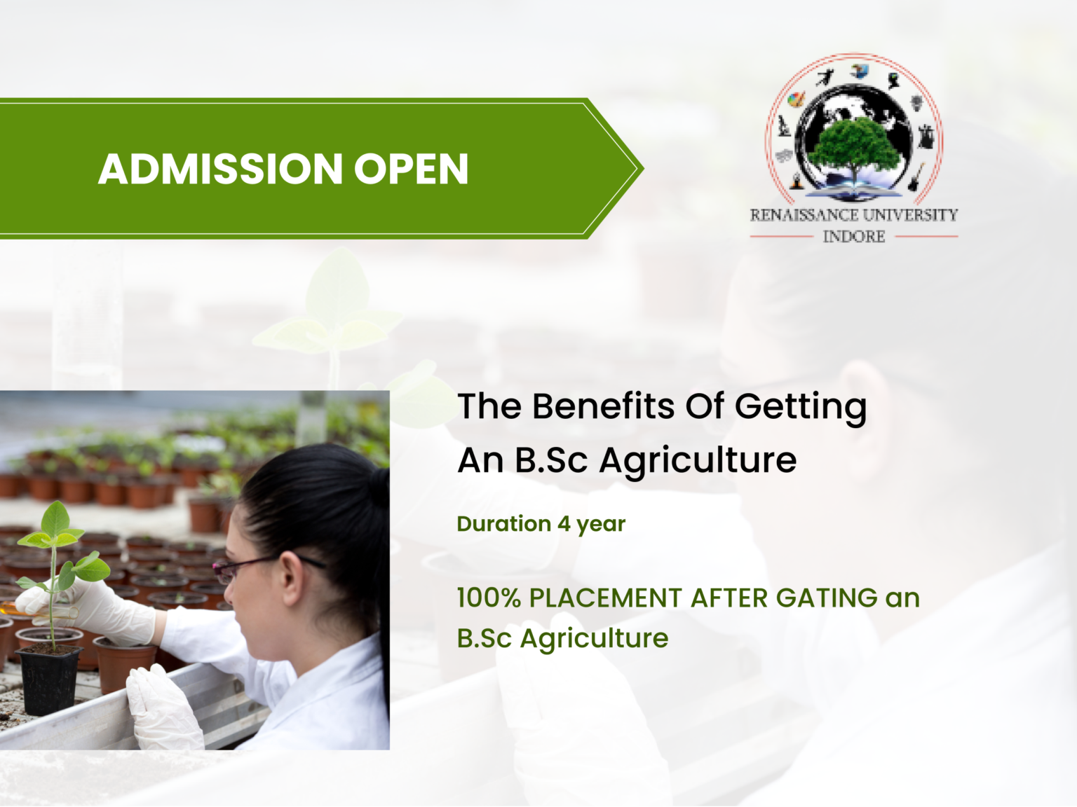 Benefits of Getting an B.Sc. Agriculture Degree - Renaissance University